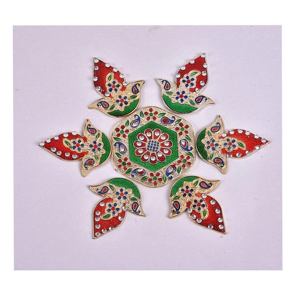 Tri Leaf Rangoli - Sri Vadiraja